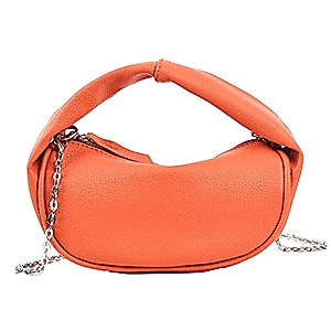 Cute Hobo Tote Handbag Mini Clutch Purse with Zipper Closure