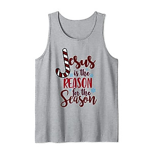 Jesus The Reason Christian Christmas Stocking Stuffer Gifts Tank Top