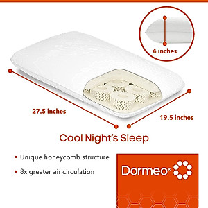 The Premium Mattress Topper by Dormeo (Queen) and True Evolution Pillow Bundle