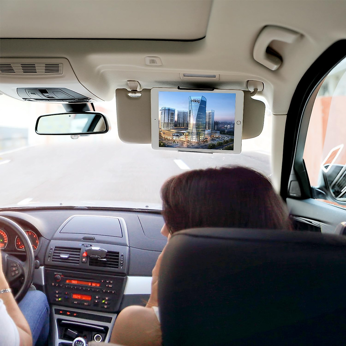 Hikig Visor Tablet Mount for 7-11 Inch Tablets, iPad 6/5/4/3/2/1, iPad Mini 5/4/3/2/1, iPad Air 3/2/1, Kindle, Android Tablets - Black