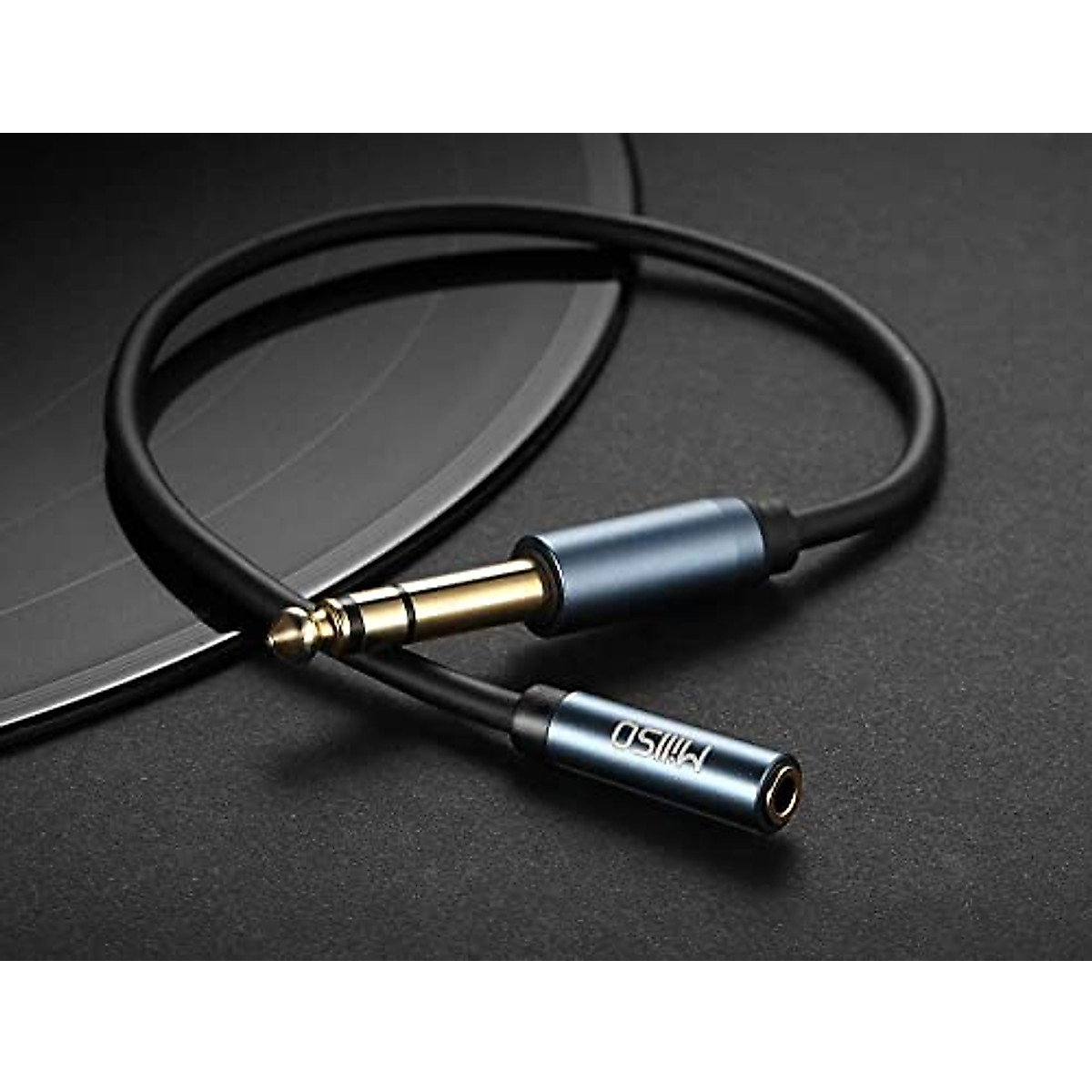 MillSO Bundle 1/4 to 3.5mm Headphone Adapter TRS for Amplifiers, Guitar, Keyboard Piano, Home Theater, Mixing Console, Headphones