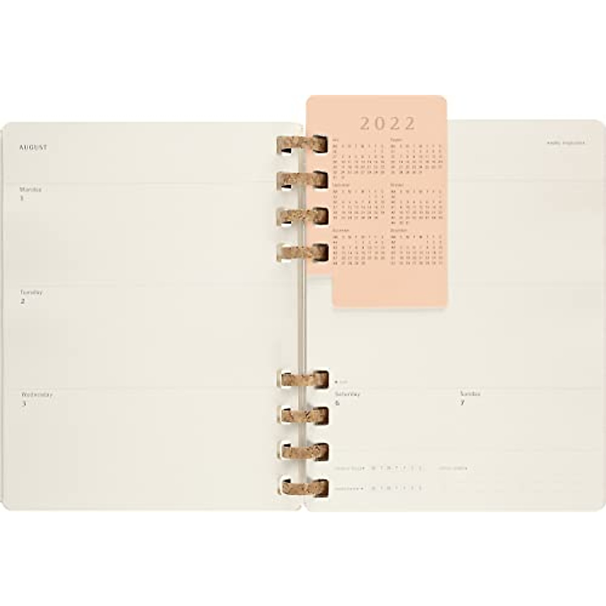 Moleskine Spiral 12 Month 2023 Academic Year Planner, Hard Cover, XL (7.5" x 9.75"), Oyster
