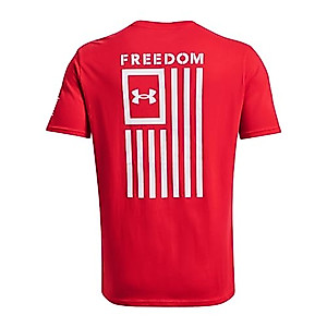 Under Armour Men's New Freedom Flag T-Shirt, (600) Red / / White, X-Large