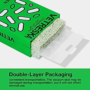 VETRESKA Tofu Cat Litter,Natural Kitty Litter Strong Clumping Flushable Cat Litter Pellets Ultra Absorbent Deodorant Tofu Litter,Dust-Free,Low Tracking,Eco-Friendly,Green Tea(5.5lb×1bag)