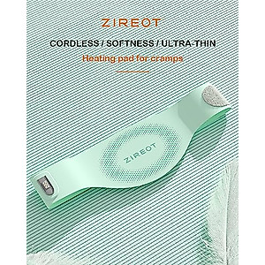 Cordless Heating Pad for Back Pain Relief-Portable Heating Pads for Cramps-Heated Back Wrap with Strap for Lower Back Pain Waist Lumbar Abdomen Arm and Leg (Large) Grey