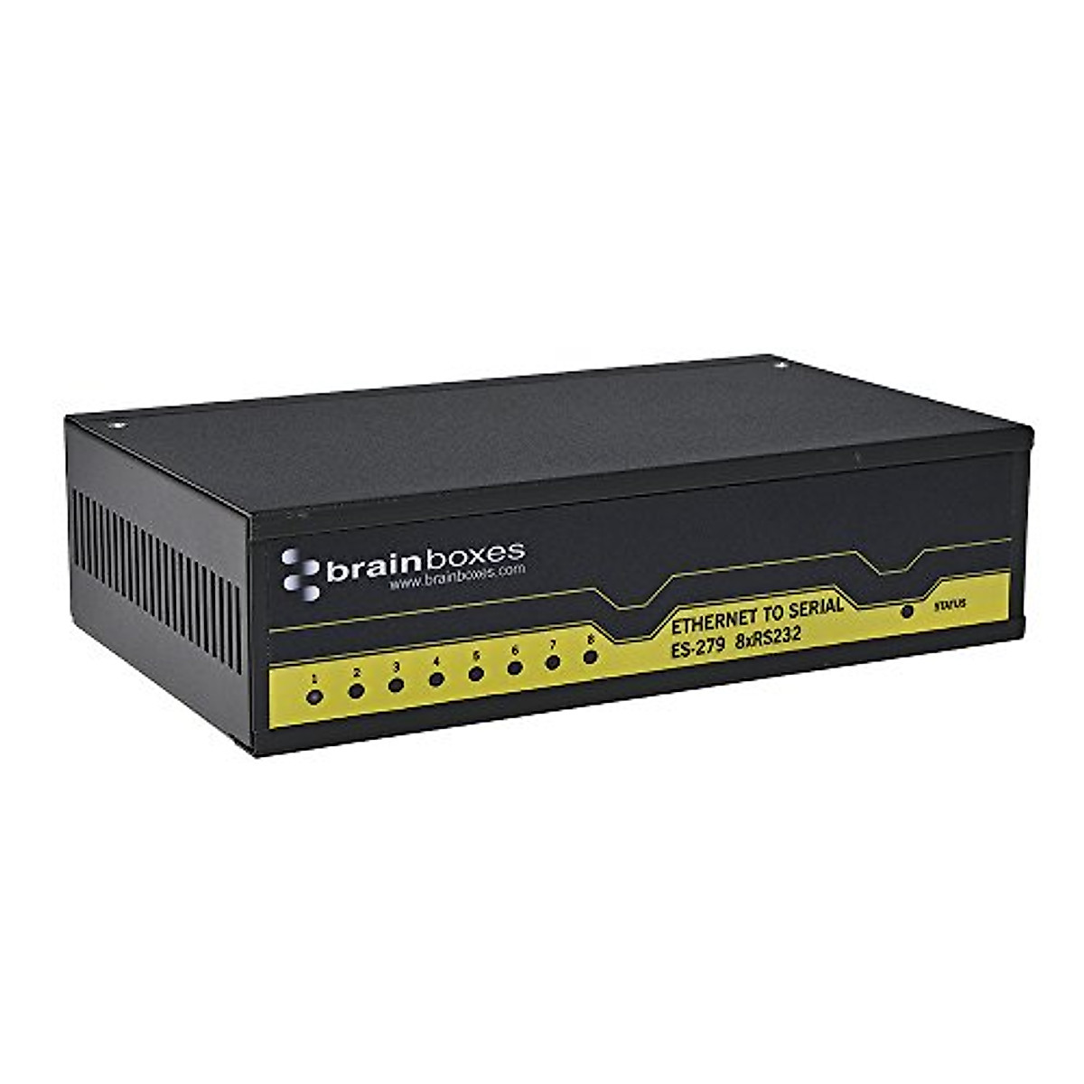 Brainboxes Device Server - 8 Ports - 10Mb LAN, 100Mb LAN, RS-232 (ES-279)