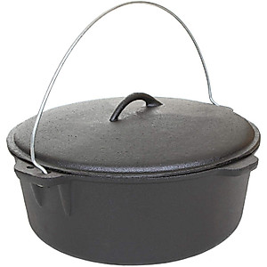 Cajun Classic 16-Quart Seasoned Cast Iron Dutch Oven - GL10490S