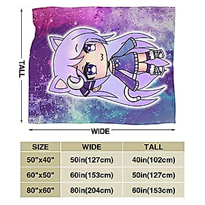 Kefeng Ga-cha Li-fe Cartoon All Season Blanket Ultra Soft Throw Blanket Flannel Fleece, Warm Fuzzy Blanket Plush Sheet for Kid Bed Couch Chair Living Room 50"X40"