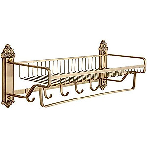 OMOONS Towel Rack Antique Towel Rack Brass Towel Rack Bathroom Towel Rack