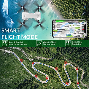 Contixo F30 Drone for Kids and Adults WiFi 4K UHD Camera and GPS,FPV Quadcopter for Beginners,Foldable Mini Drone,Brushless Motor,Follow Me,Two Batteries and Carrying Case Included