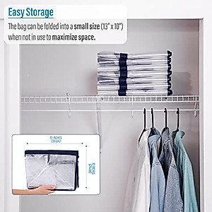 VENO 8 Pack Extra Large Moving Storage Bags with Zippers, Foldable Heavy-Duty Tote for Space Saving, Alternative to Moving Boxes, Packing Supplies, Plastic Storage Bins (Clear - Set of 8)