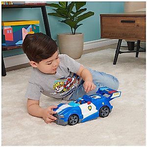 Paw Patrol, Chase 2-in-1 Transforming Movie City Cruiser Toy Car with Motorcycle, Lights, Sounds and Action Figure, Kids Toys for Ages 3 and up
