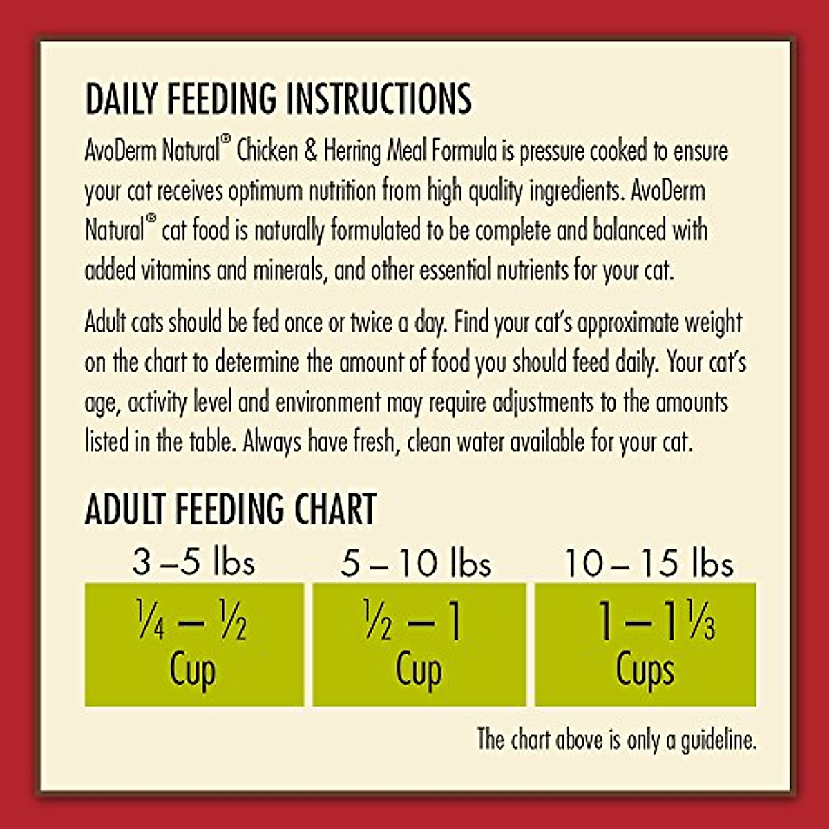 Avoderm Natural Chicken & Herring Meal Formula Dry Cat Food, 6-Pound