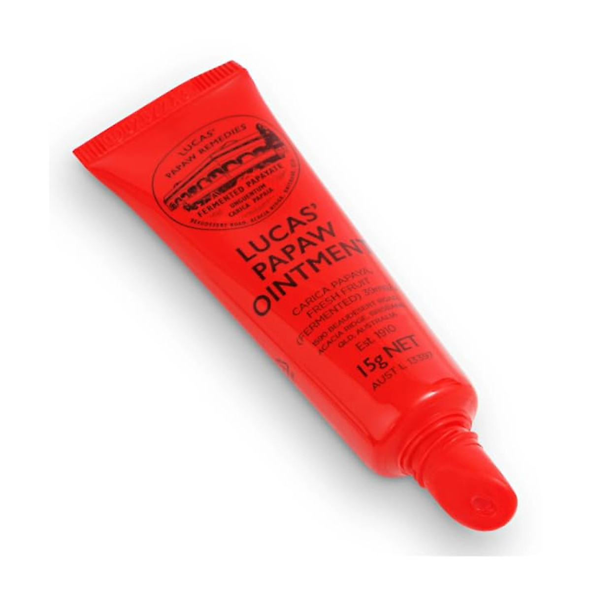 Lucas Papaw Ointment 15G (With Lip Applicator) | Best Paw Paw Cream for Chapped Lips, Minor Burns, Sunburn, Cuts, Insect Bites and Diaper Rash