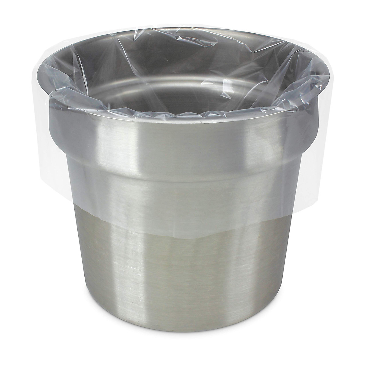 PanSaver Hotel Clear Round Pan Liners for Easy Clean Up - Disposable Buffet Pan Liners, Ovenable up to 400F (4 Quart Round - 12 x 15 IN)