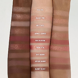 dasique Shadow Palette #02 Rose Petal 7g I 9 Blendable Shades in Smooth Matte and Shimmer Finishes with Gorgeous Pearls | Eye Makeup Palette | Cruelty Free | K-beauty