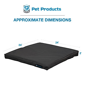 Blue-9 Pet Products Restore Dog Bed, Durable, Water Resistant, and Washable Design, 24” Square