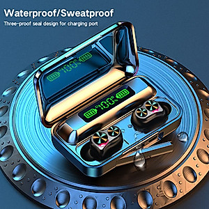 XYGCACO C10 Bluetooth Headphones True Wireless Earbuds Touch Control with Wireless Charging Case Stereo Earphones in-Ear Built-in Mic Headset Premium Deep Bass