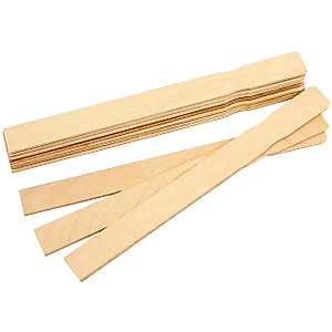 10 Pack, Wood Paint Stir Sticks, 12 Inch Pack of 10 Paint Stirrers, Garden Markers, Mixing Sticks for Epoxy Resin by CraftySticks