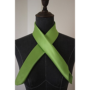 nania Silk square scarf pure color head scarf blend neckerchief (sage)