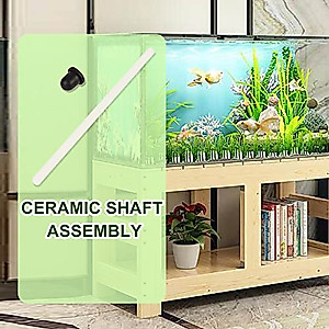Ceramic Shaft Assembly Compatible with Fluval 304, 305, 404, 405 for Impellers w/Straight Fan Blades Only, A20066 External Filter Replacement Shaft