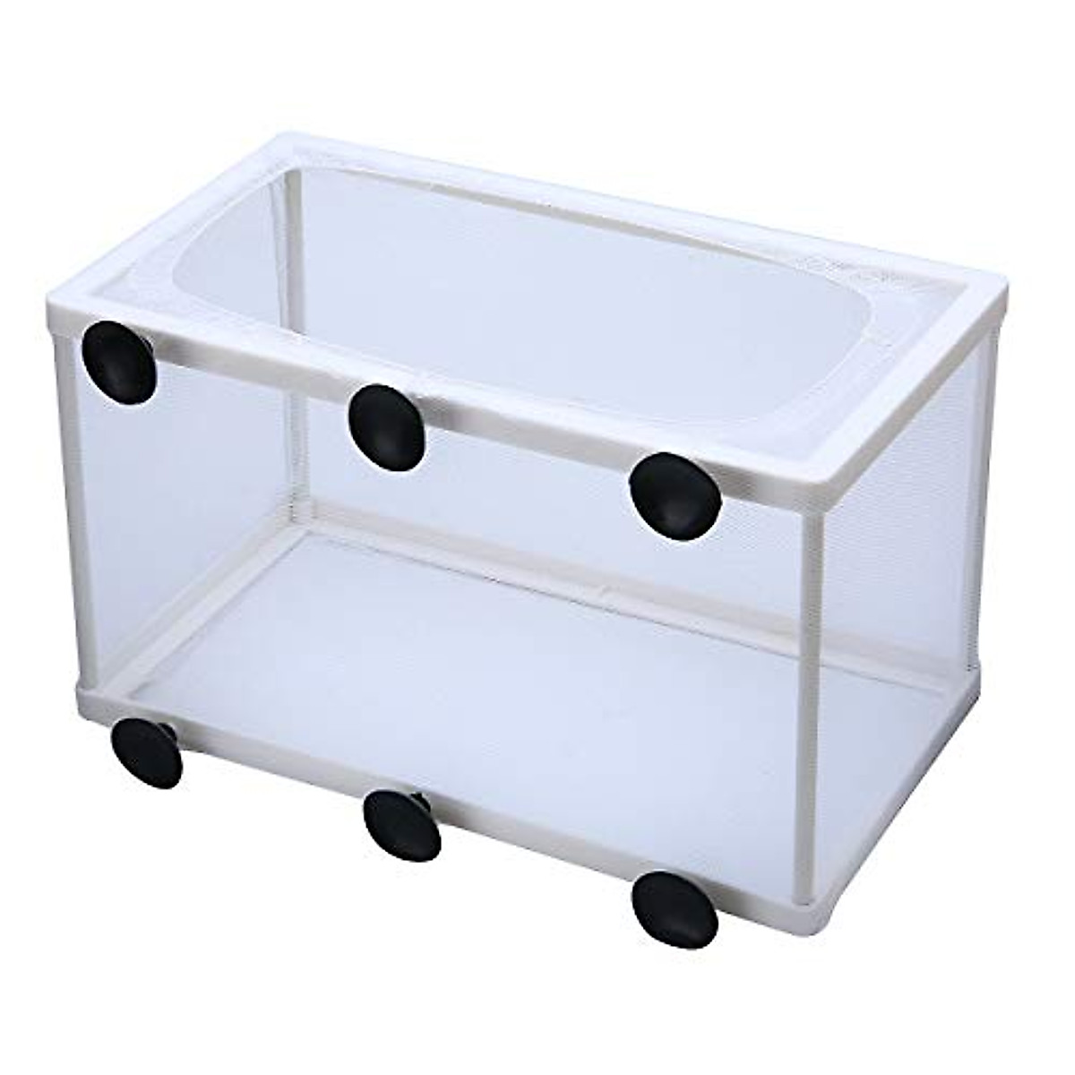 Large Fish Breeder Net with Suction Cups,Nylon Mesh Fish Fry Hatchery Breeder Isolation Box Separation Net for Fish/Plants/Shrimp Fish on Aquarium Tank