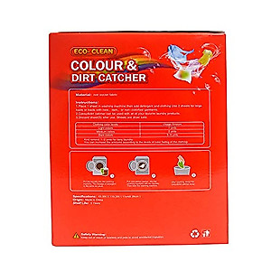 Dye Trapping Sheets 72 Count, Color Absorber Laundry Sheets, Prevent Light Colored Clothes from Being Dyed
