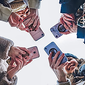 2 Pcs Finger Strap for Phone, Elastic Phone Grip Strap Holder for Smart Phone Gripper - Silicone Finger Strap - Phone Finger Holder for iPhone（Black and Grey）