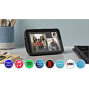 Echo Show 8 (2nd Gen, 2021 release) | HD smart display with Alexa and 13 MP camera | Charcoal