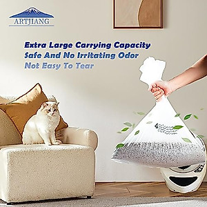 100Pack Litter Box Liner Bags for all Litter Box Automated, Waste Drawer Liner, 9-11 Gallons Liner Bags Custom Compatible with Litter Box Robot