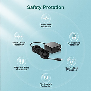 Charger Fit for Samsung Laptop Charger - (Compatible with Type-C)(UL Safety Certified Products)