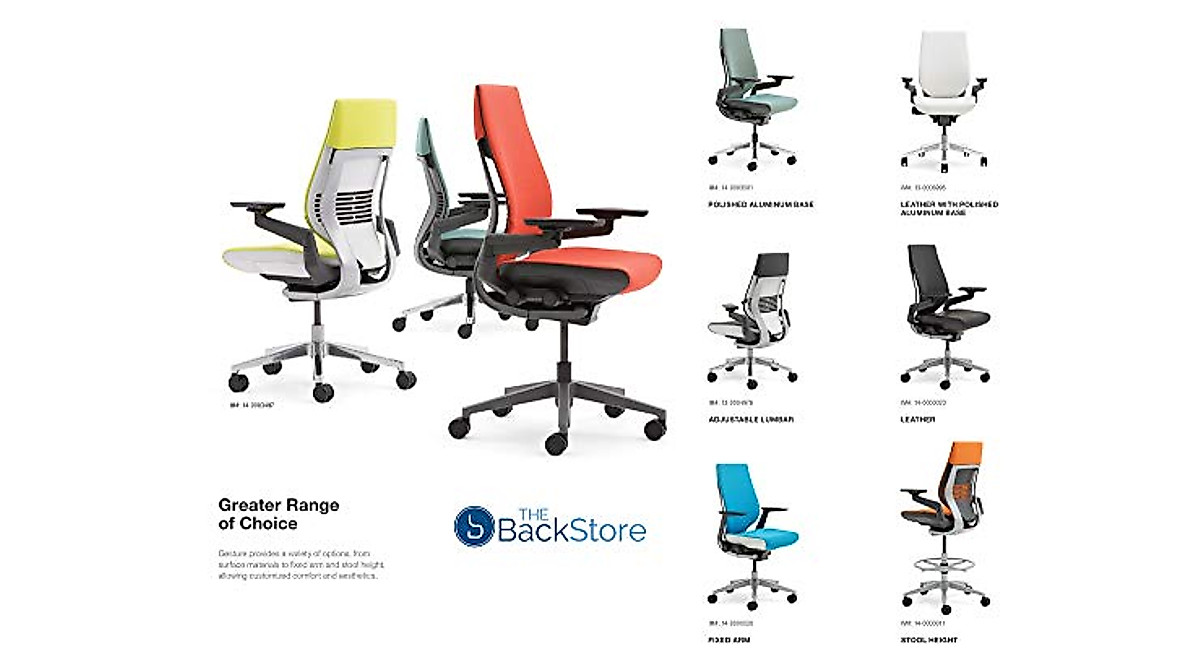 Steelcase Gesture Office Chair with Leather & Headrest | Ergonomic Comfort