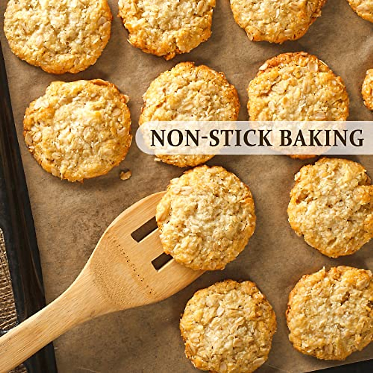 VITEVER Parchment Paper Sheets, Unbleached Parchment Baking Sheets, Precut Parchment Paper 12 x 16 IN, Non-Stick Parchment Paper for Baking Grilling Air Fryer Steaming Bread Cake Cookie - 50 Count