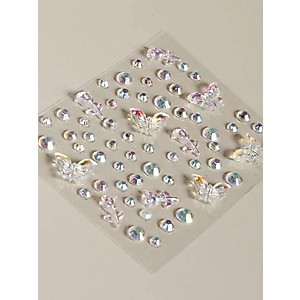 WUIOS Face Gems Stick on Eyes Face Body Rhinestones for Women Body Face Eyes Gems Crystals Rhinestone Gems Stickers for Face Eye Makeup Taylor Gems (Butterflies)