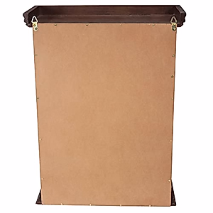 Design Toscano Country Tuscan Wall Curio Display and Storage Cabinet, 20 Inches Wide, 7 Inches Deep, 26 Inches High, Mahogany