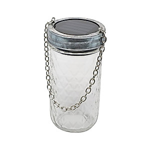 Mason Jar Lifestyle Galvanized Bands with Chain For Hanging Mason Jars, 6 Metallic Regular Mouth Mason Jar Wire Hangers (WideMouth, 6 Pack)