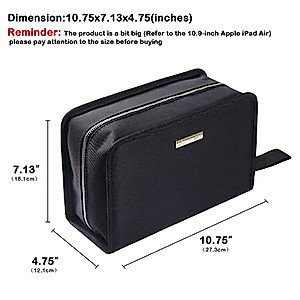 ROWNYEON Lipstick Organizer Case Lipstick Holder 67 Slots Portable Lipstick Bag Travel Makeup Bag Cosmetic Case Large Capacity Lipstick Carrying Case Makeup Artist Lip Gloss Storage Bag -Black