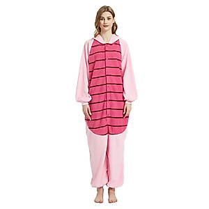 ECOCNACH Animal Onesie Adult Unisex One-Piece Pajamas Cosplay Costume For Men Women