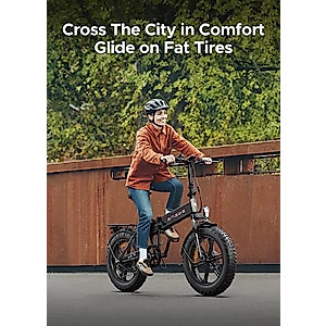 ENGWE EP-2 Pro Electric Bike 750W Folding Ebike for Adults with 48V 13Ah Removable Battery Range 75Mile - 20" x 4.0 Fat Tire Electric Bicycle, 7 Speed Gear E-Bike for All Terrain