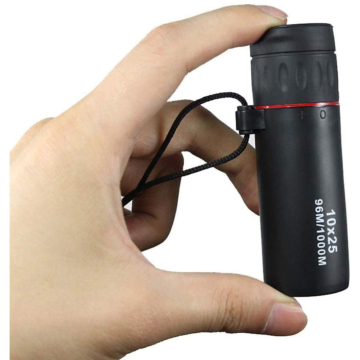 10x25 Portable Monocular Compact Mini BAK4 Prism FMC Lens Monocular with Smartphone Adapter for Adult Bird Watching, Outdoor Hunting, Travel, Sightseeing ADU