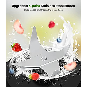 ＭoKo Portable Blender, 270 Watt Personal Blender for Shakes and Smoothies,21OZ Personal Blender USB Rechargeable with 6 Blades, BRA Free, Smoothie Blender for Kitchen Sports Travel and Outdoors,Black