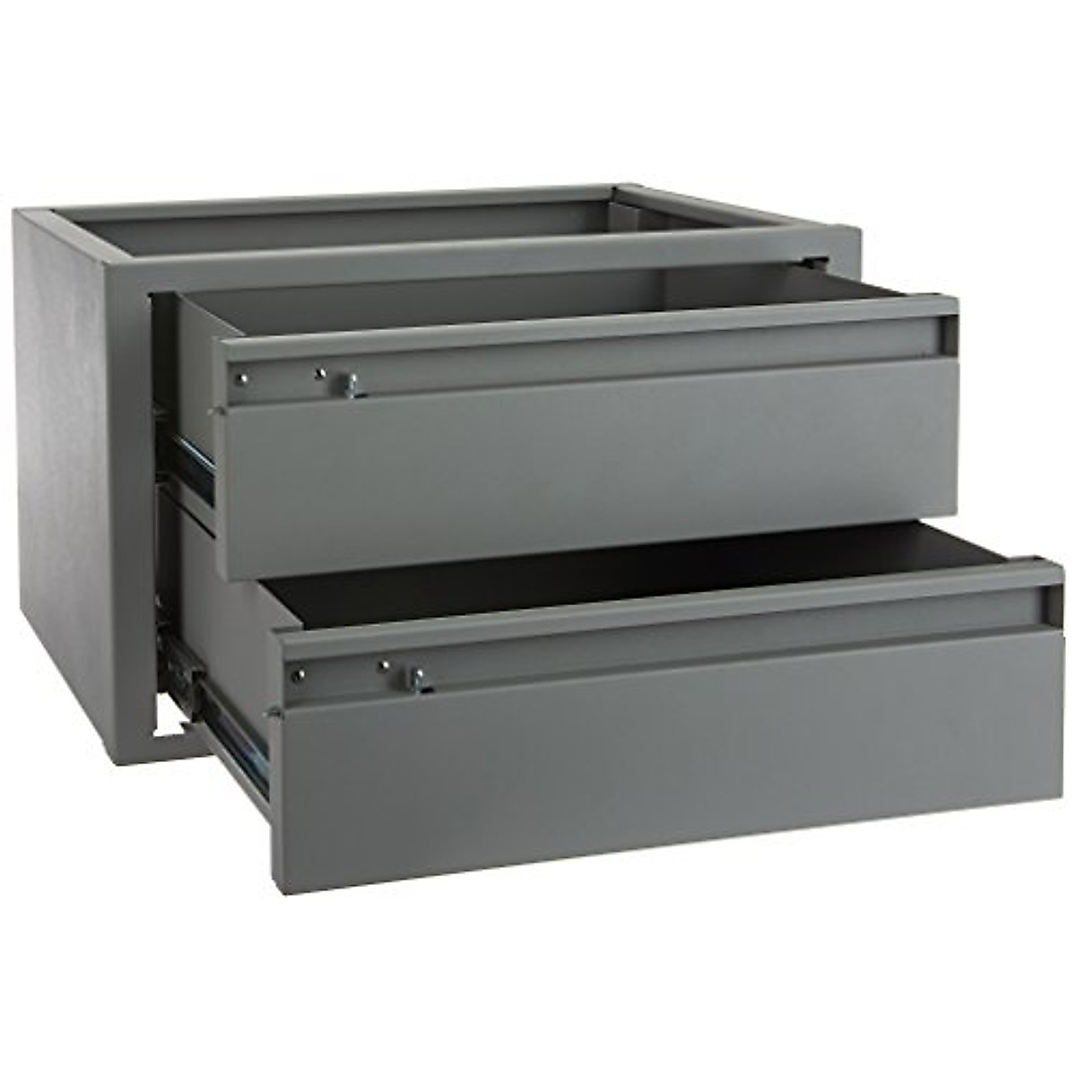 Kargo Master 40070 Grey 20" W x 12" H x 13.5" D Steel 2 Drawer Cabinet