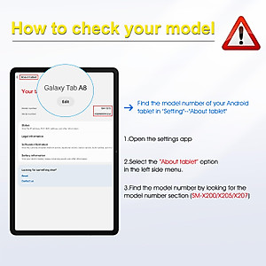 SPARIN 3 Pack Screen protector for Samsung Galaxy Tab A8 10.5 Inch, Tempered Glass Screen Protector for Galaxy Tablet A8 2022, Anti-Scratch