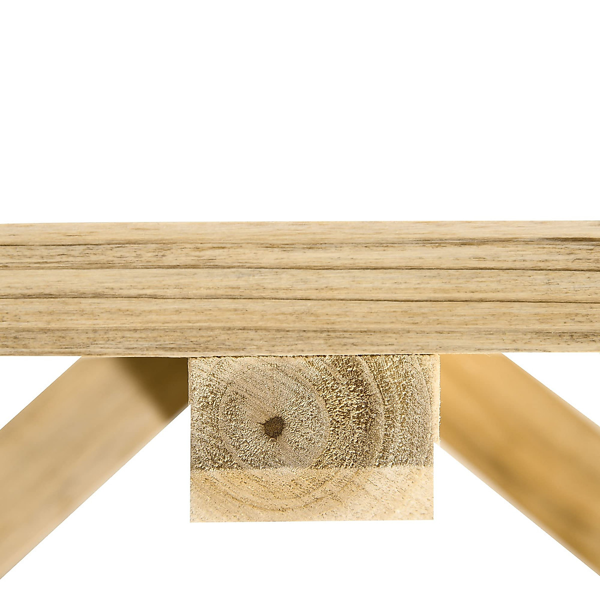 Outsunny 2-Person Wooden Garden Bench, Outdoor Wagon Wheel Porch Bench for Backyard Garden, Support 550 LBS, Rustic Country Style Patio Furniture, Brown