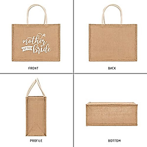 PARBEE Wedding Gift Bag Bridal Shower Jute Tote Bags, Gift Bag for Engagement, Bachelorette, Wedding Party, Honeymoon - Mother of the Bride