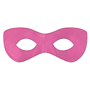 Amscan Pink Superhero Fabric Eye Mask Costumes For Kids - 2.88" x 8.25" | 1 Pc, Cosplay Accessories & Halloween Costumes, Perfect for Kids' Dress up & Pretend Play, Party Supplies & Party Favors