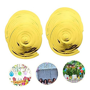 IFANLANDOR 3 Spiral Charm Wreath Decor Hanging Whirls Decorations Ceiling Hanging Garland Wedding Ceiling Swirl Baby Shower Party Decorations PVC to Rotate Decoration Supplies Streamer