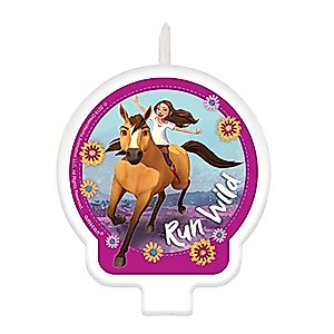 Spirit Riding Free Birthday Candle - 2 2/5" x 2 3/5", 1 Pc