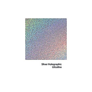 Hemway Premium Ultra Sparkle Glitter Multi-Purpose Metallic Flake for Nail Art, Cosmetic Graded, Makeup, Festival and Hair 100g / 3.5oz - Ultrafine (1/128 0.008 0.2mm) - Silver Holographic