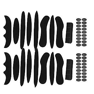 Alomejor 2 Set Helmet Sponge Pads Stick Foam Anti Collision Lining Sponge with Viscose Bike Helmet Accessories